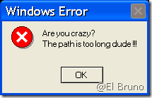 #Windows10 – Path too long, not anymore !!! (Goodbye to 256 chars ...