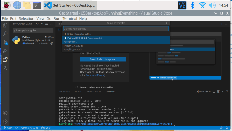 #reTerminal – Installing TensorFlow, @Code and recognizing 🐿️🐺 using a ...